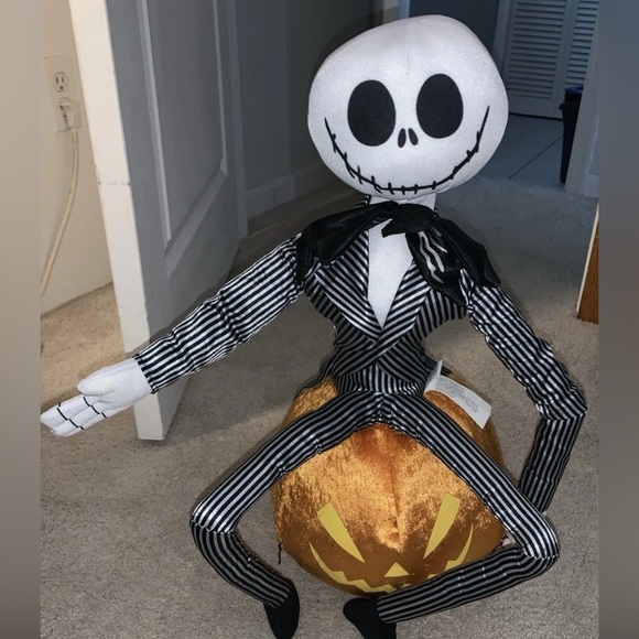 Gemmy | Holiday | Gemmy Jack Skellington Pumpkin Greeter Plush 2 Disney ...